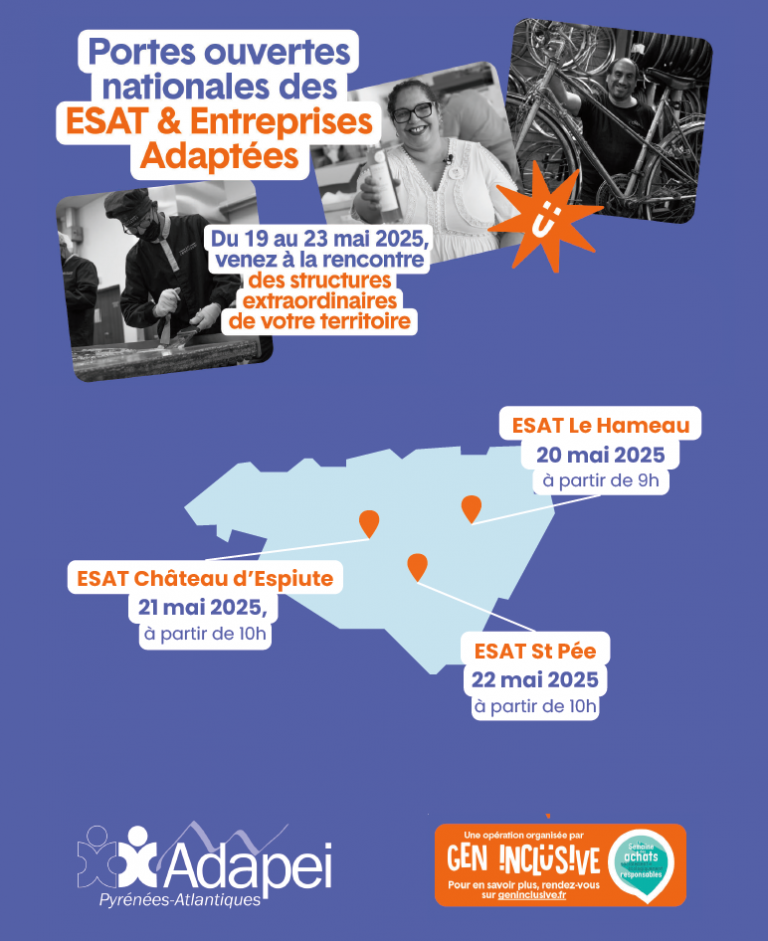 Portes ouvertes nationales des ESAT et EA – Adapei des Pyrénées-Atlantiques